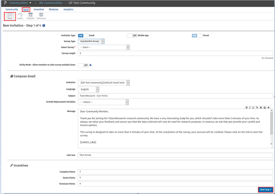 New Survey Project | Invite Users to Take Survey - How to ...