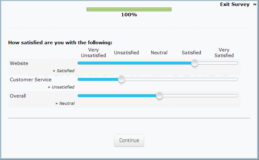 Interactive Slider Rating Scale Interactive Slider Rating Scale